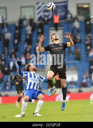 Ruben Dias of Manchester City during the Premier League match Brentford ...