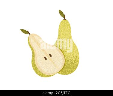 Illustration Of Cute And Sweet Green Pear Cartoon With Red Pink Shoe ...