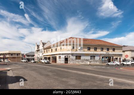 CALEDON, SOUTH AFRICA - APRIL 12, 2021: A street scene, with buildings ...