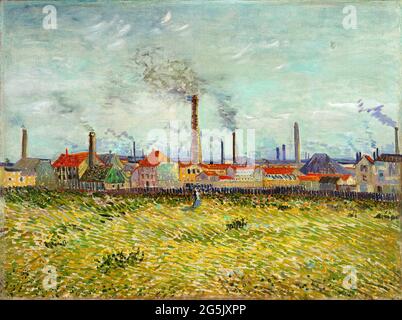 Vincent Van Gogh - Factories at Clichy Stock Photo - Alamy