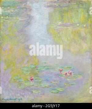 Claude Monet, Water Lilies, landscape painting, 1915-1926 Stock Photo ...