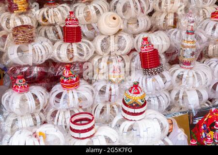 Traditional bangles Shakha, pairs of white Conch shell bangles, to be ...