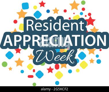 Resident Appreciation Week vector Stock Vector Image & Art - Alamy