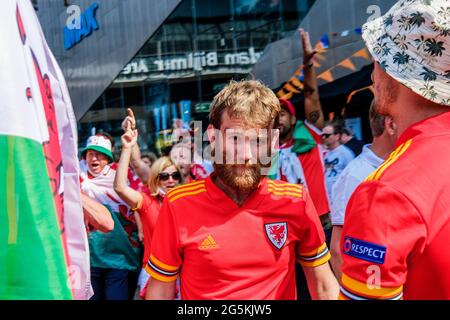 Welsh Football Fan Culture - The Red Wall - Fans Wearing bucket hats ...
