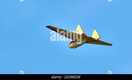 Fauvel AV36 glider in flight Stock Photo - Alamy