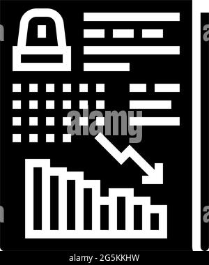 reporting risk glyph icon vector illustration Stock Vector Image & Art ...