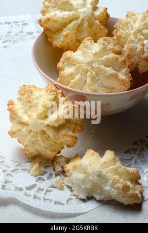 coconut macaroons in the shell Stock Photo - Alamy