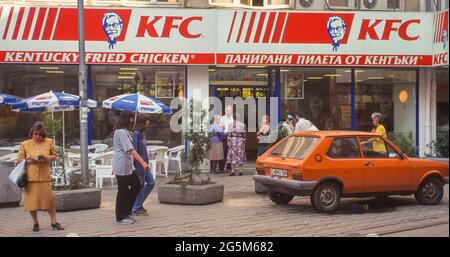 SOFIA, BULGARIA - KFC restaurant, Kentucky Fried Chicken fast food ...