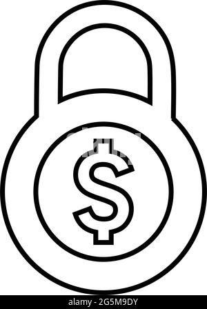 Secured, loan, protection icon - Simple editable vector EPS file Stock ...