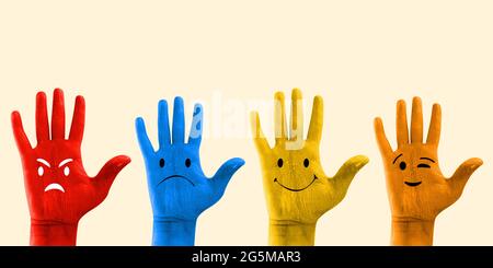 Emoji and emoticon of man, human and person with acne, pimple and spot ...