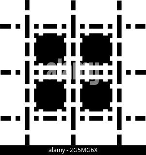 Rebar icon. Wire mesh construction. Wooden cross bars isolated on white ...