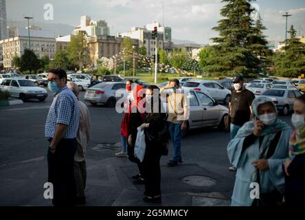 Tehran, Iran. 28th June, 2021. The IRGC military uniform of Hassan ...
