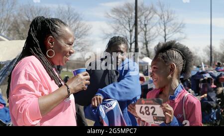 SISTERS ON TRACK, from left: Tai Sheppard, Jean E. Bell, Brooke ...