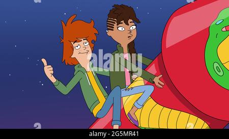 DUNCANVILLE, from left: Mia (voice: Rashida Jones), Duncan Harris ...