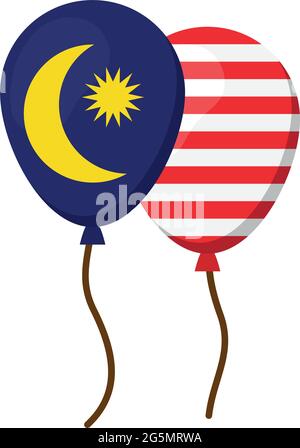 Malaysian flag balloons Stock Vector Image & Art - Alamy