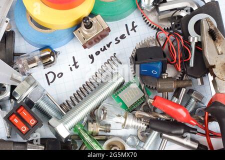 "Do it yourself" - repair parts for electronics and mechanics on graph ...