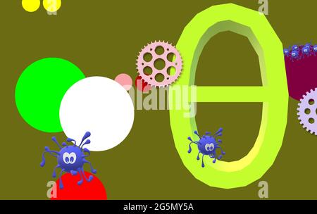 Theta eighth letter Greek alphabet in system Greek numerals it value 9 ...