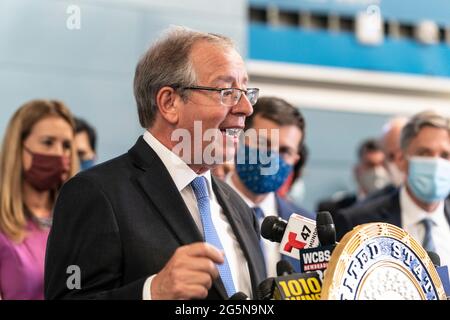 Amtrak Chairman of the Board of Directors Anthony Coscia speaks at ...