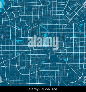 Vector map Beijing district detailed plan of the city, districts and ...