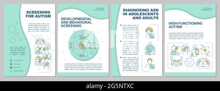 Autism brochure template Stock Vector Image & Art - Alamy