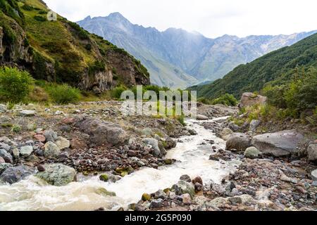 A seething river among the stones Stock Photo - Alamy