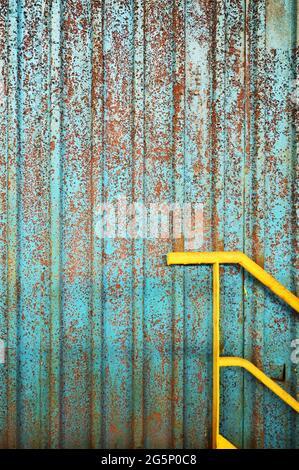 aluminum stair railing Stock Photo - Alamy