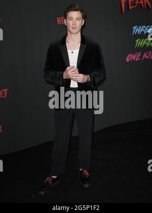 Jeremy Ford arrives at the FEAR STREET TRILOGY Premiere held at the LA ...