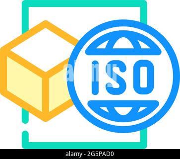 iso standard production icon color illustration Stock Vector Image ...