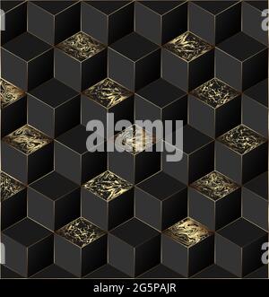 Honeycomb background with waves Abstract vector wave background Stock ...