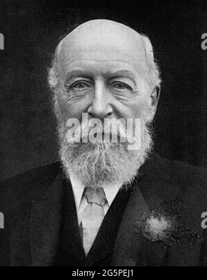 John Cadbury (1801-1889), founder of the Cadbury business, seen here ...