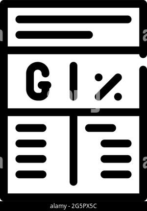 ratio in grams and percent line icon vector. ratio in grams and percent ...