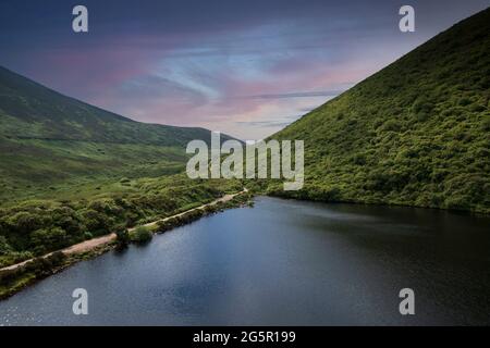 Bay Lough in the Knockmealdown Mountains of Tipperary, renowned for ...