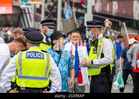 Police officers outside the stadium prior to the Tottenham Hotspur v ...