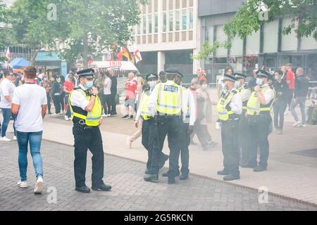 Police officers outside the stadium prior to the Tottenham Hotspur v ...