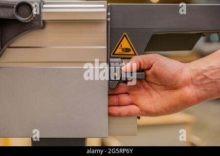 Industrial safety engineering. Compliance with safety rules when using ...