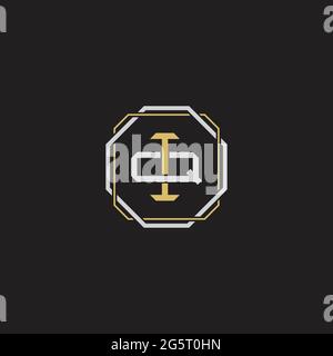 Initial IQ alphabet line art logo design of vector Stock Vector Image & Art - Alamy