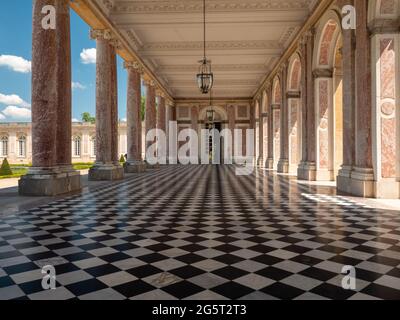 VERSAL, France - May 2021: Terraces of Versailles in the Marie ...