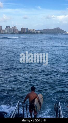 Point Panic Hawaii town Stock Photo - Alamy