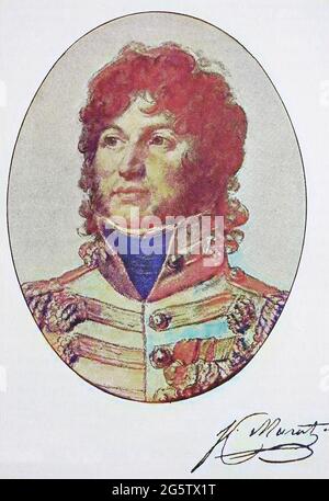 JOACHIM MURAT (1767-1815) French Army Marshall during the Russian ...