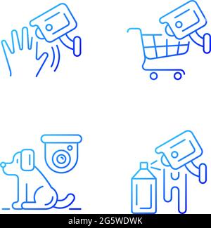 Motion detection gradient linear vector icon Stock Vector Image & Art ...