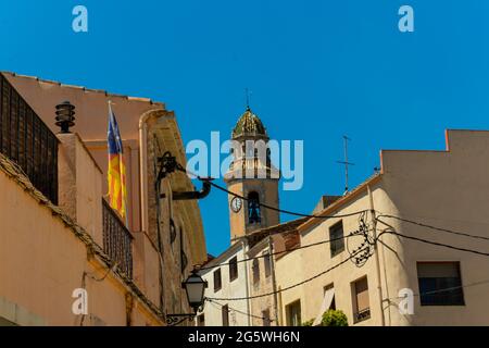 Wlaktrough around Nulles ,Catalunya,Spain, with de agriculture fields ...