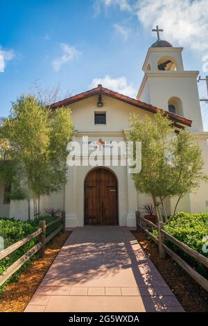 California Mission Santa Cruz in Santa Cruz California Stock Photo - Alamy