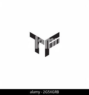 TF logo, TF Monogram, Initial TF Logo, Letter TF logo, Icon, Vector ...