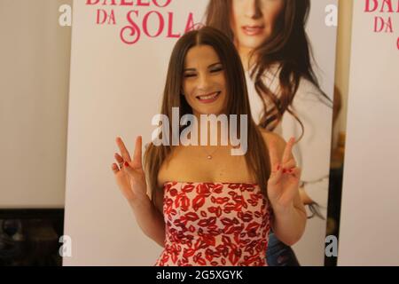 Napoli, Italy. 30th June, 2021. The singer Anna Capasso, attend the ...