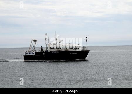 Plymouth Marine Laboratory research vessel 'Plymouth Quest' moored in ...