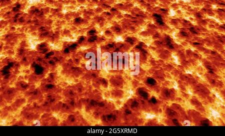 Abstract magma, lava flowing smooth fractal waves background. Fire like ...