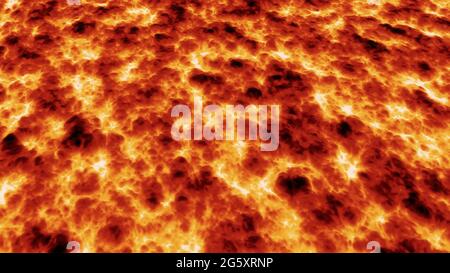 Abstract magma, lava flowing smooth fractal waves background. Fire like ...