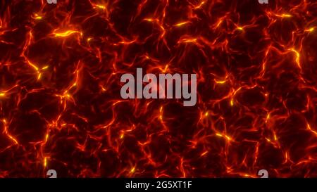 Abstract magma, lava flowing smooth fractal waves background. Fire like ...