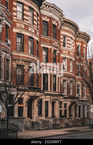 Residential area in historic buildings in the dock area of Copenhagen ...