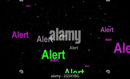 Alert text against abstract background Stock Photo - Alamy
